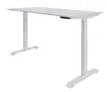UP Height Adjustable Table 1600x750 Top-White steel frame with double ...