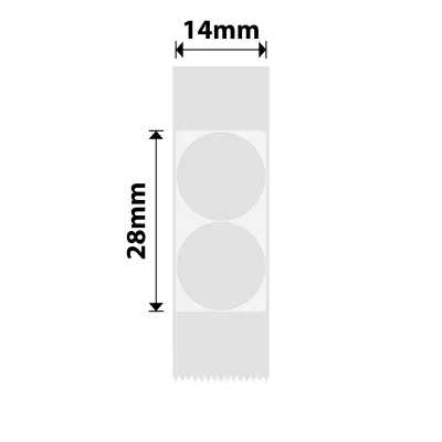Niimbot - B18 / N1 - 14x28mm - 195 Labels - Round - Transparent | Waltons