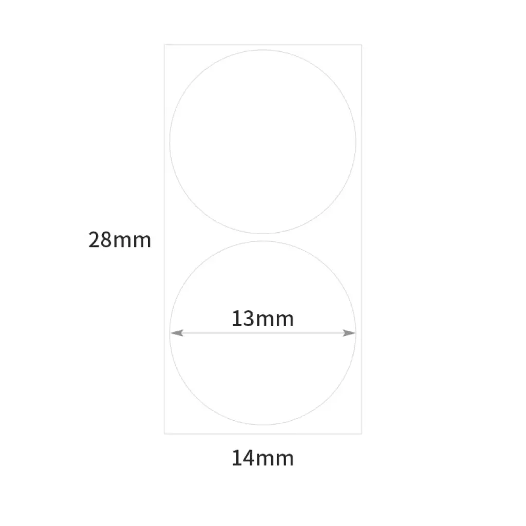 Niimbot - D11 / D101 / D110 / H1S - 14x28mm - 205 Labels - Twin Round ...