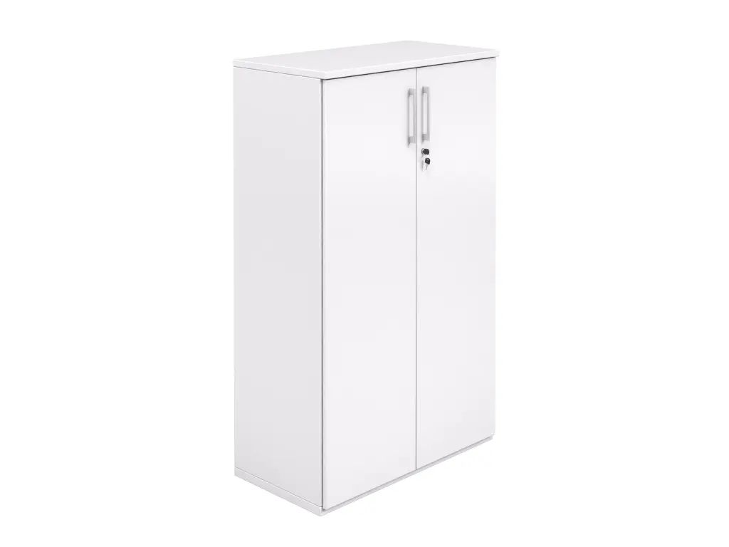 Hinged Door Systems Cupboard - 900x450x1800H - 4 Shelves - White ...
