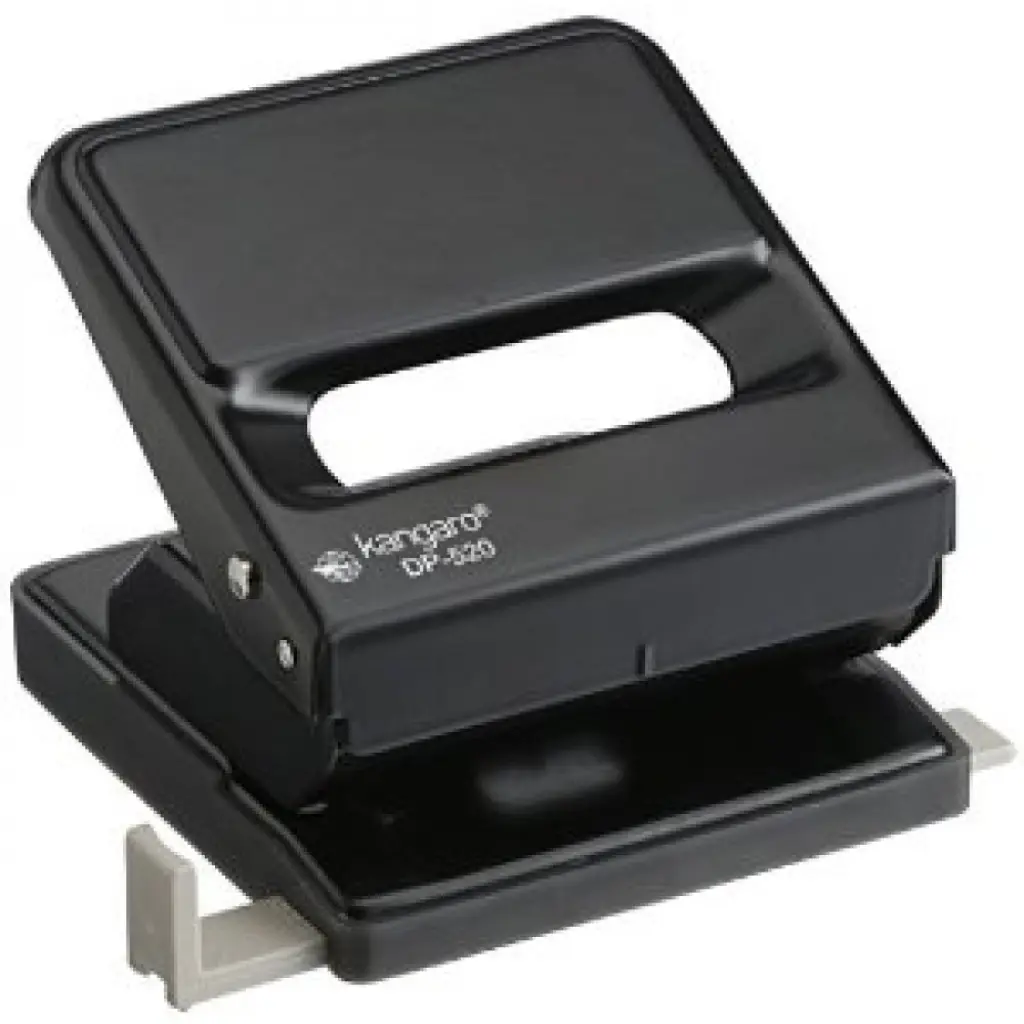KANGARO DP 520 2 Hole Punch Black 25 Sheet Capapcity | Waltons