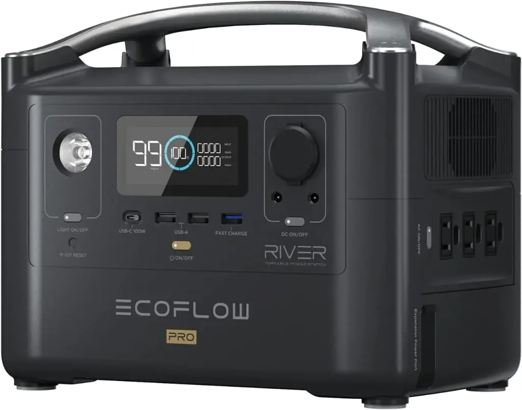 Ecoflow River Pro Portable Power Station 720Wh Battery 600W Output 200W ...